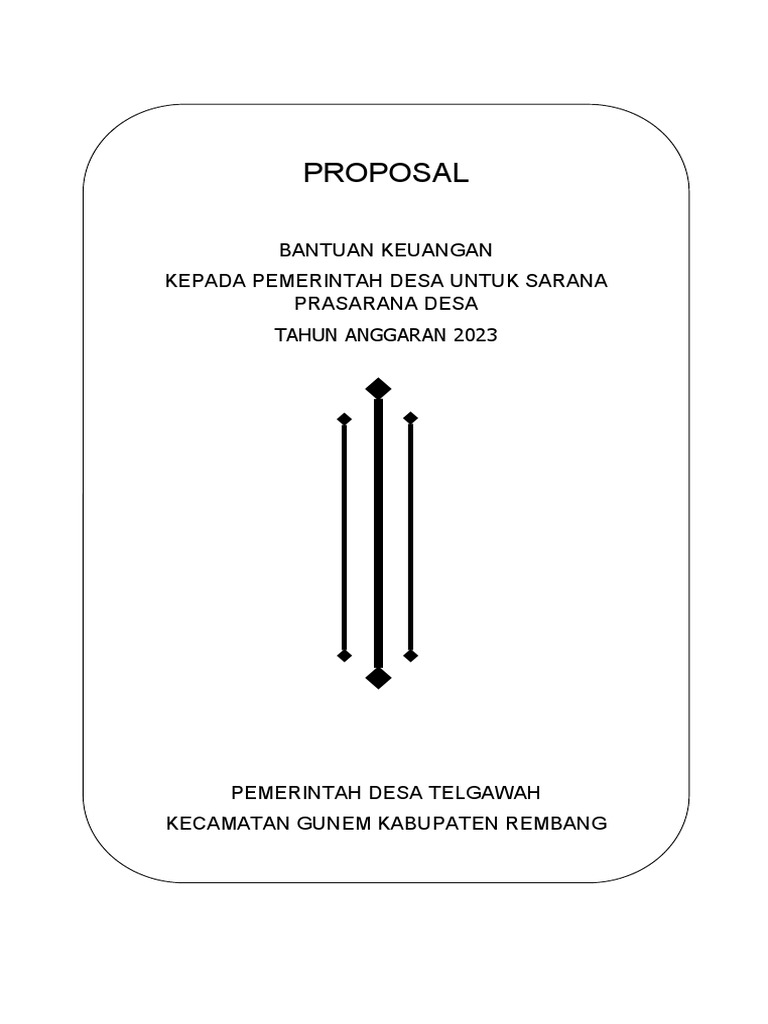 CONTOH FORM PROPOSAL FISIK Gorong Gorong | PDF