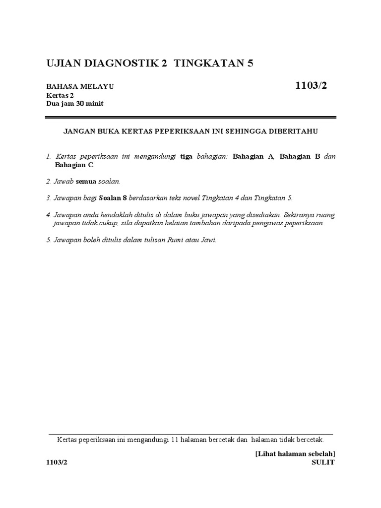 Ujian Diagnostik Pdf