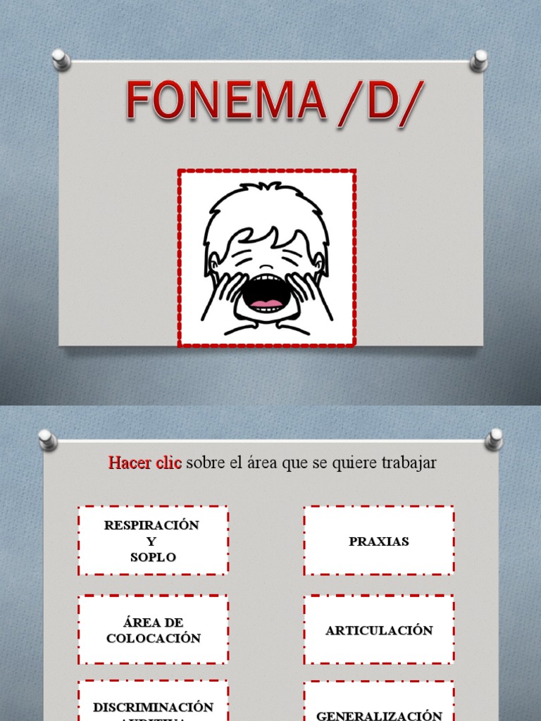 D FONEMA - Pps | PDF | Boca | Fonética