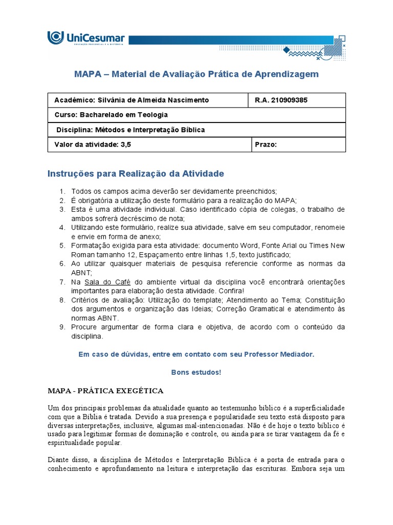 Mapa Ezequiel | PDF | Bíblia | Ezequiel