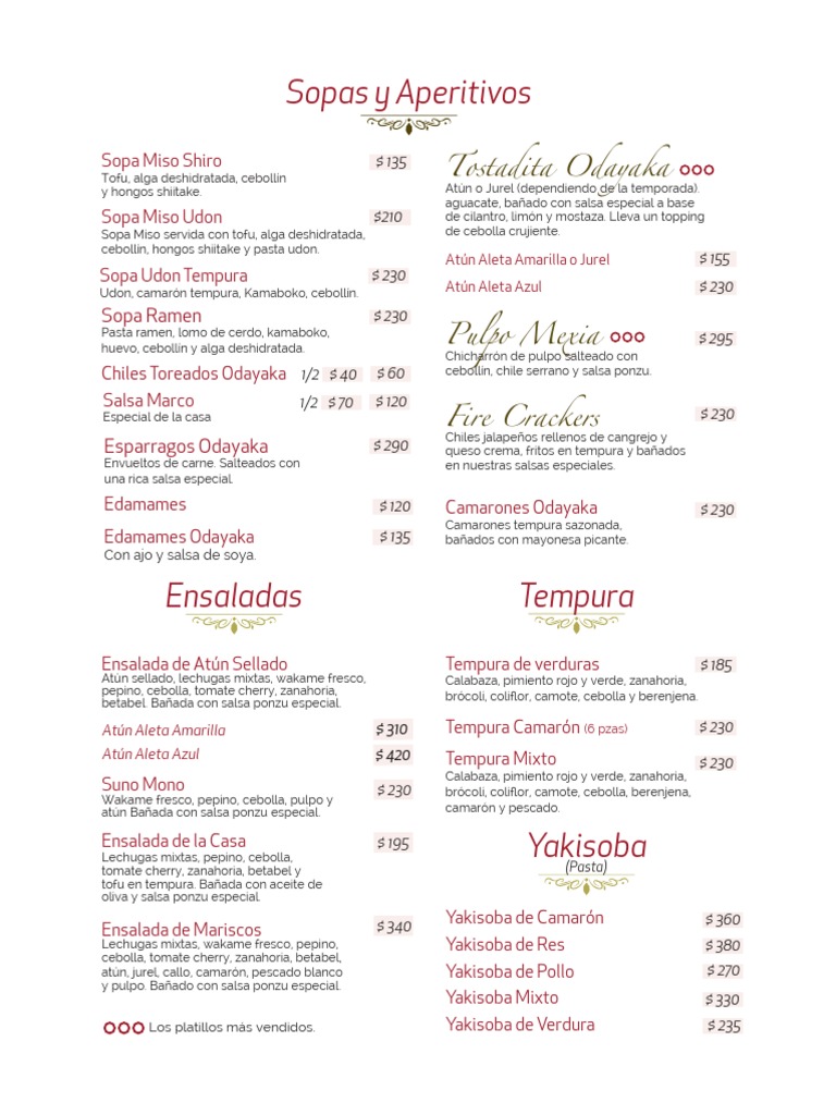 La Paz Odayaka Comidas R-ESPAÑOL | PDF | Salsa | ensalada
