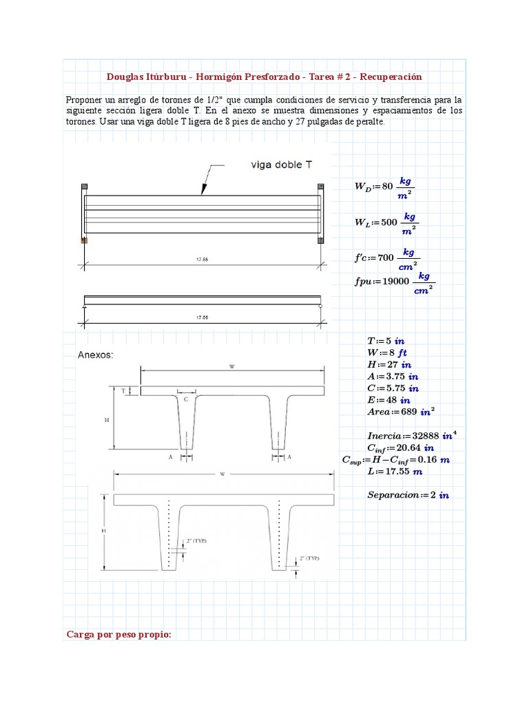 Arreglo de torones de 1/2 | PDF | Ingeniería estructural | Ingeniería ...