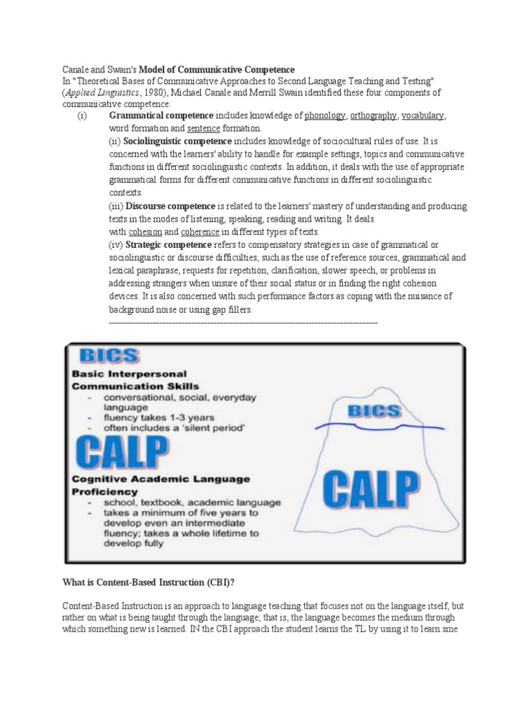 #2 Canale and Swain | PDF | Teaching Method | Language Education