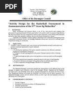 Activity Design For Basketball League | PDF
