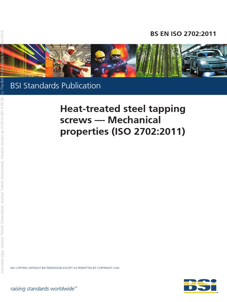 Iso 2702 2011 | PDF | Screw | International Organization For ...