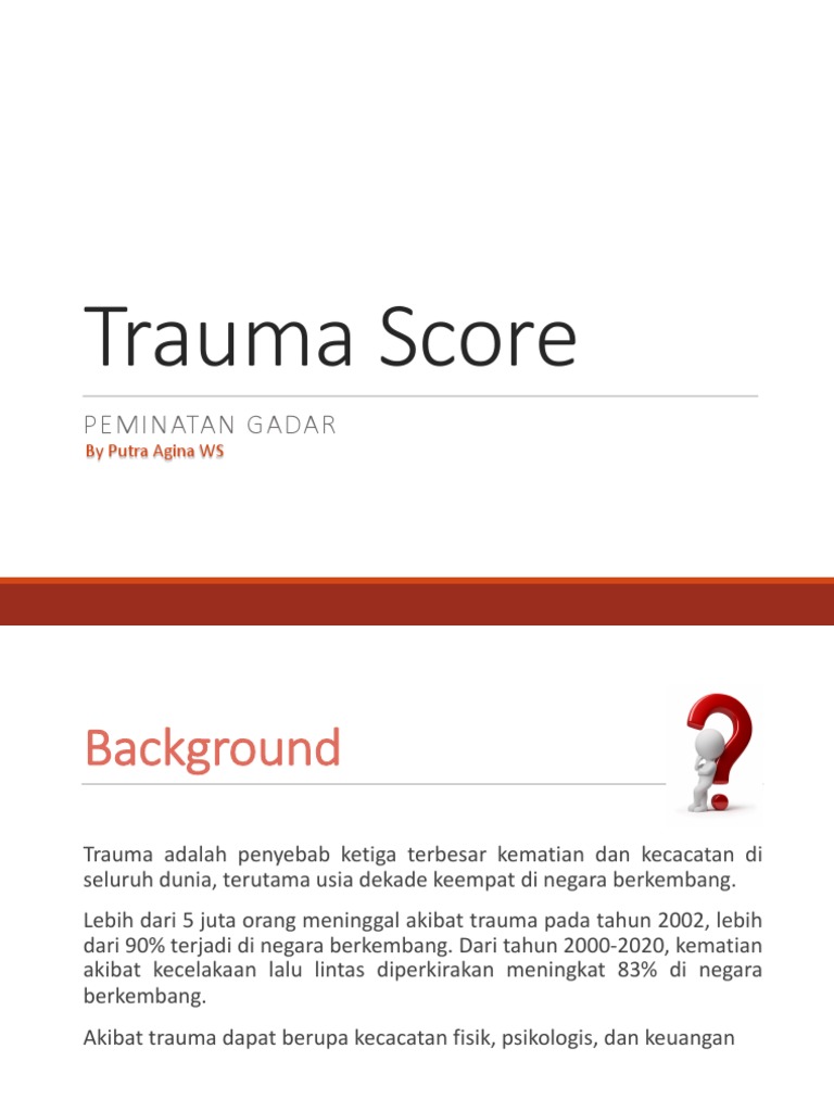 Gawat Darurat Trauma Score | PDF