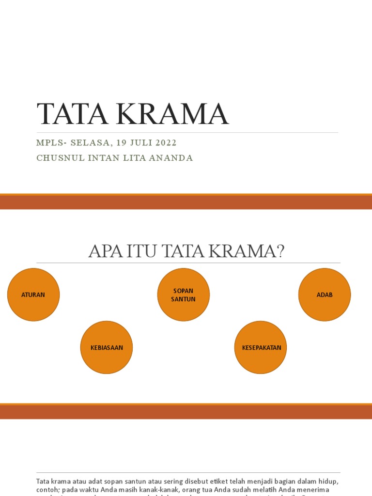 Tata Krama | PDF
