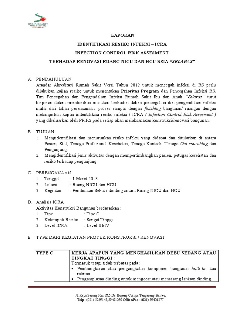 01 - Lap. ICRA REnovasi R.HCU & NICU | PDF