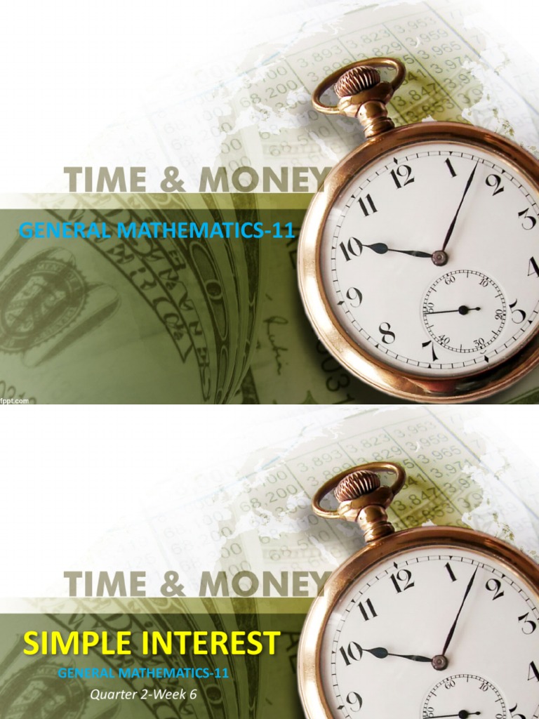 Simple Interest | PDF | Interest | Loans