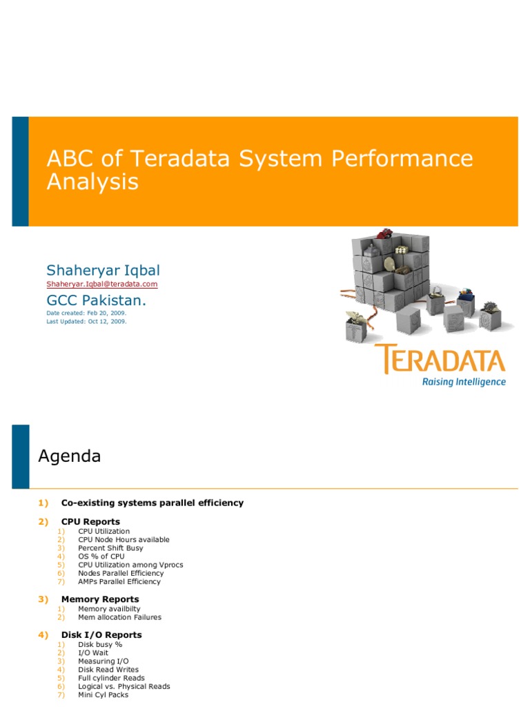 ABC of Teradata System Performance Analysis | PDF