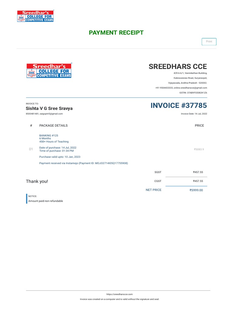 Sreedhar's CCE - Institute For Competitive and Entrance Exams | PDF ...