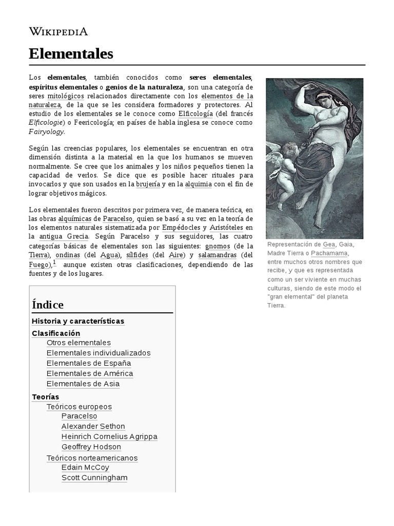 Elemental Es | PDF | Criaturas legendarias | Folklore