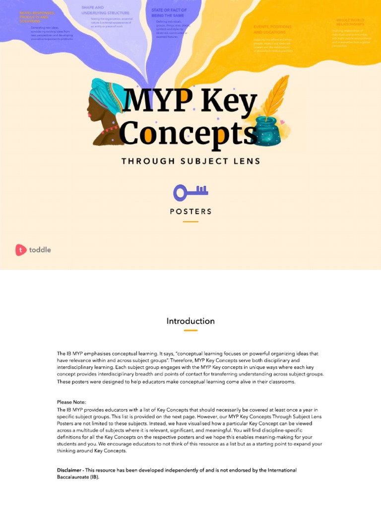 MYP Key Concepts Posters - Compressed | PDF | Thought | Science