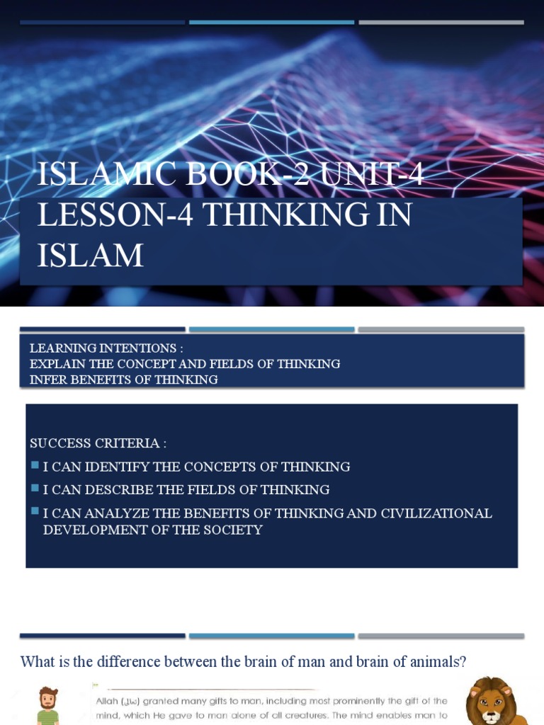 Thinking in Islam: Concepts & Benefits | PDF | Thought | Quran