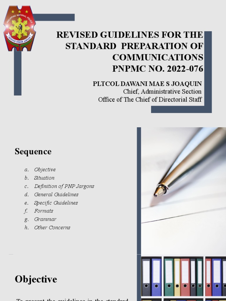 PNP MC 2022-076 | PDF | Verb | Noun