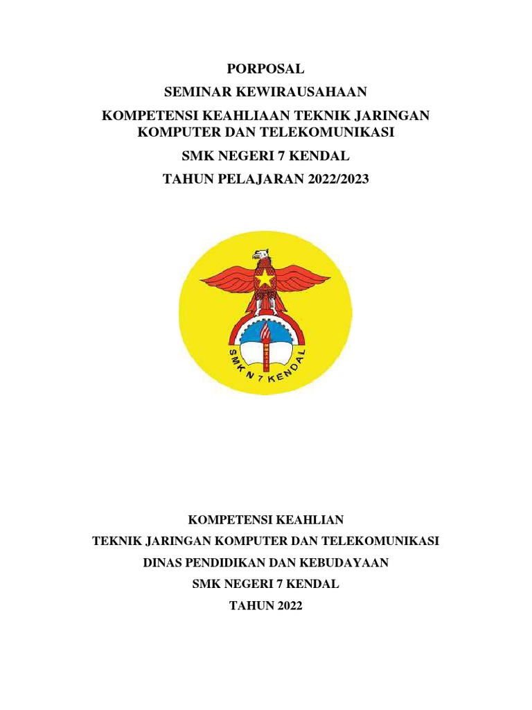 Proposal Kewirausahaan TKJ | PDF