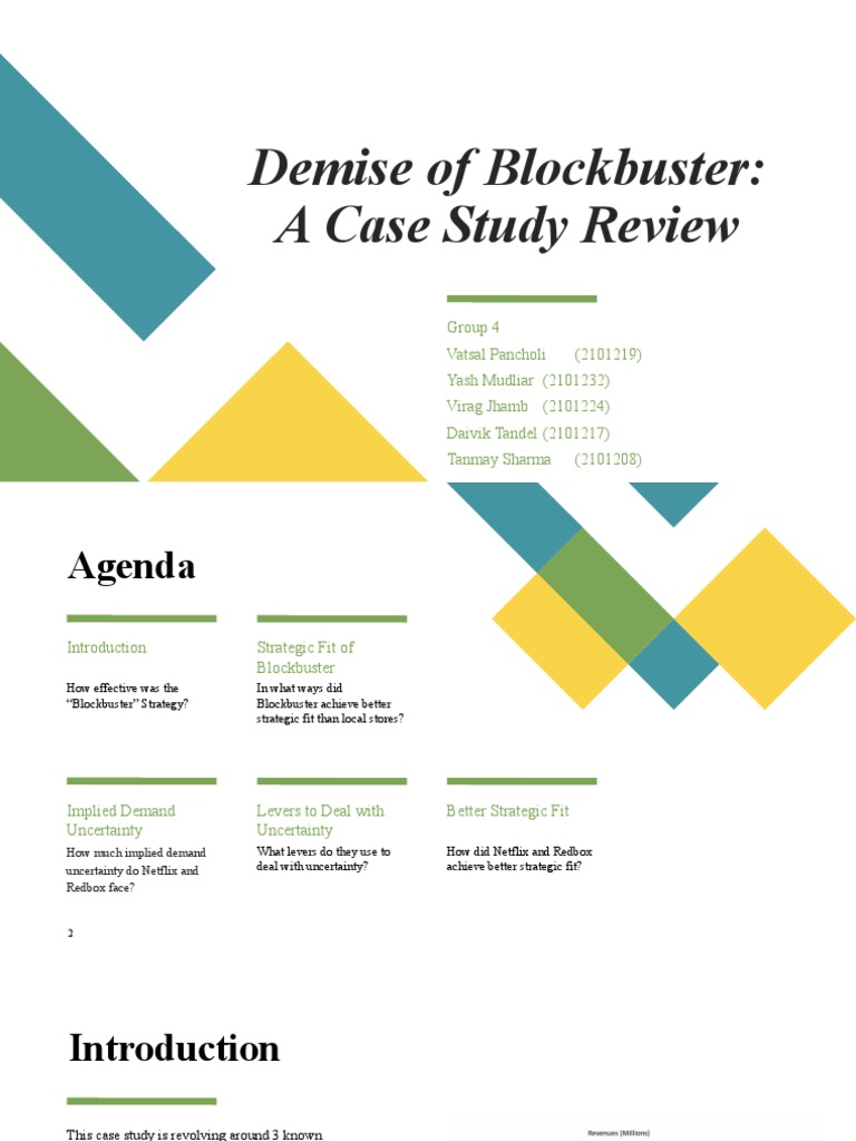 Blockbuster's Demise: A Case Study Analysis | PDF | Business | Service ...