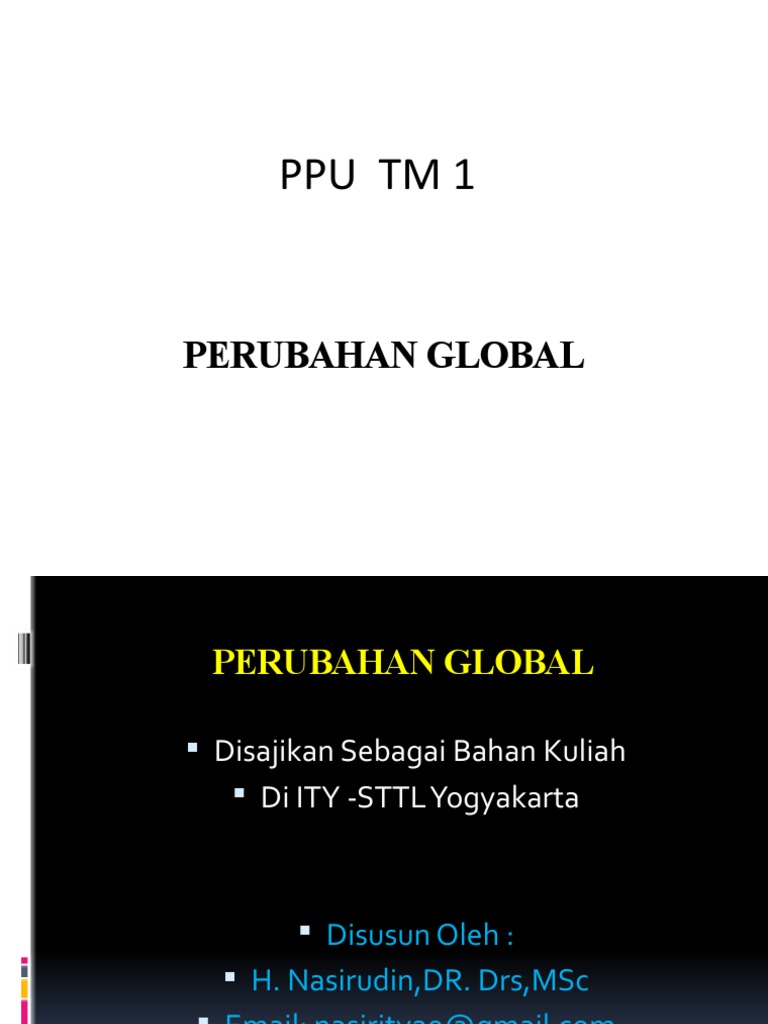 Perubahan Global Ppu TM1 | PDF