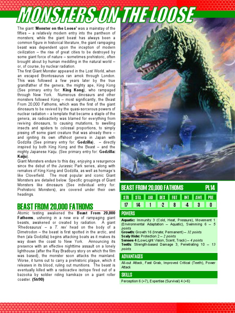 Atomic Horror Monsters | PDF