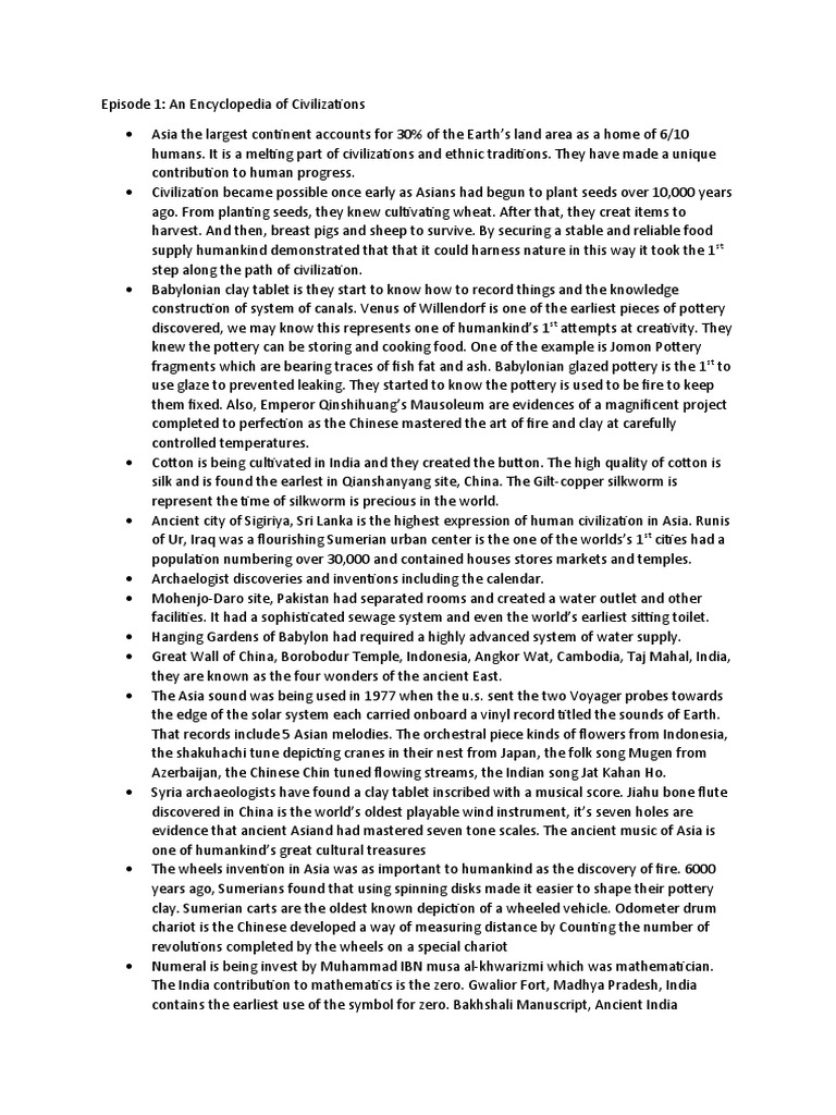 Early Civilizations of Asia | PDF | China | World Politics