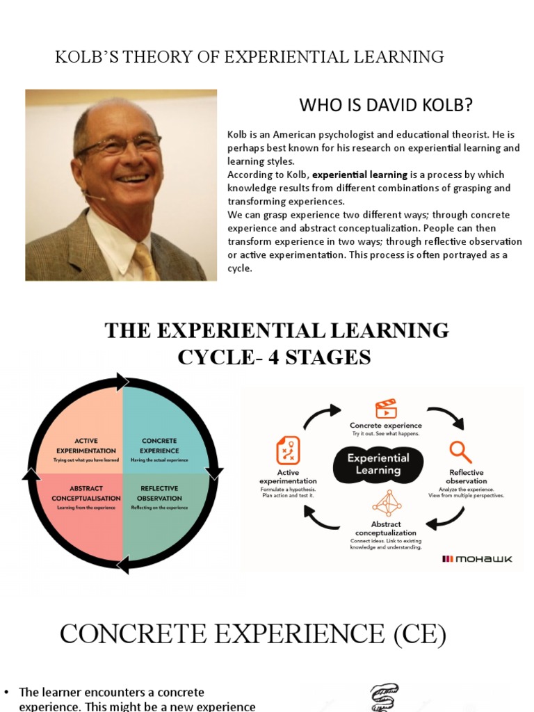 Kolb's Theory of Experiential Learning | PDF | Learning Styles | Learning