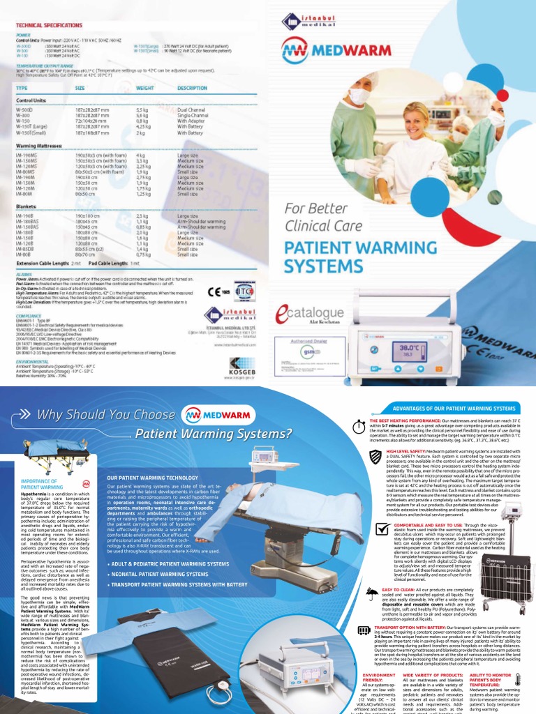Brosur Medwarm Istanbul Medical W 500D | PDF