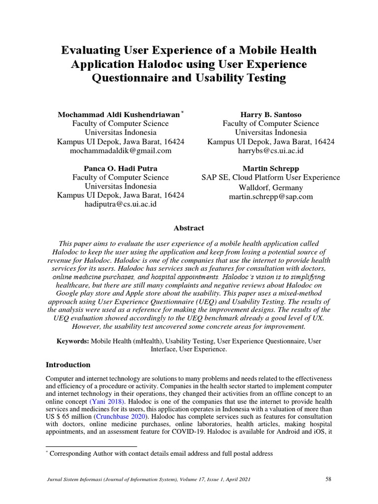 Halodoc Pendahuluan | PDF | User Experience | Usability