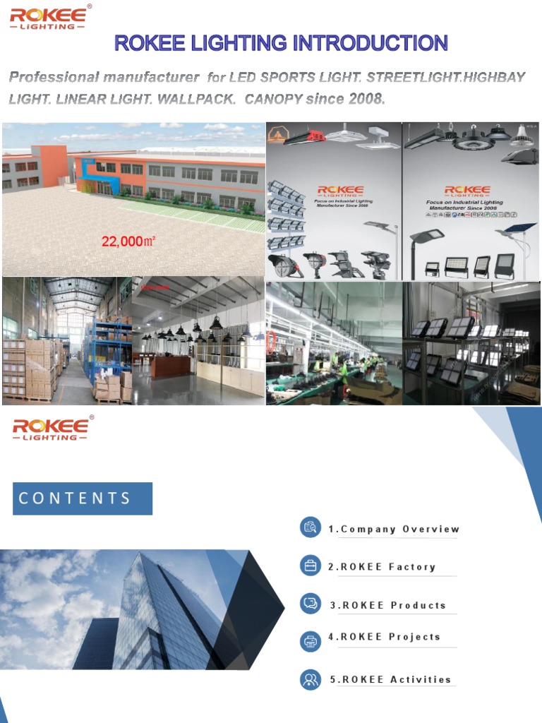 Company Profile of ROKEE+BREE Lighting-2021 | PDF | Warehouse