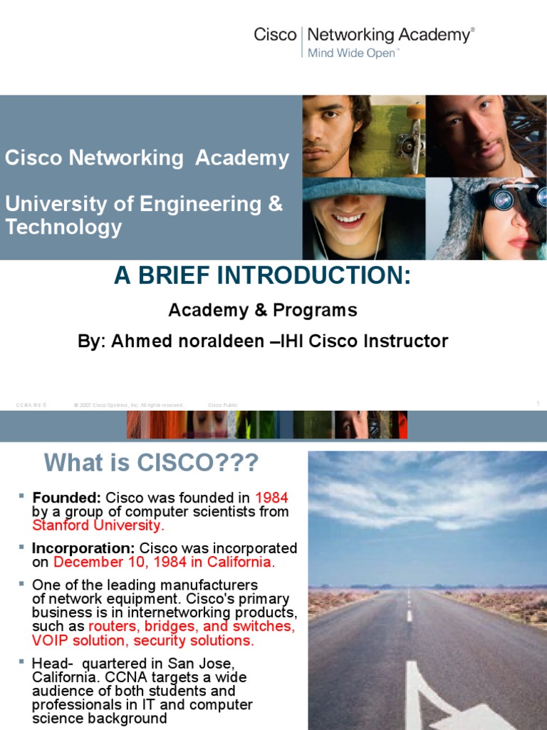 A Brief Introduction:: Cisco Networking Academy University of ...