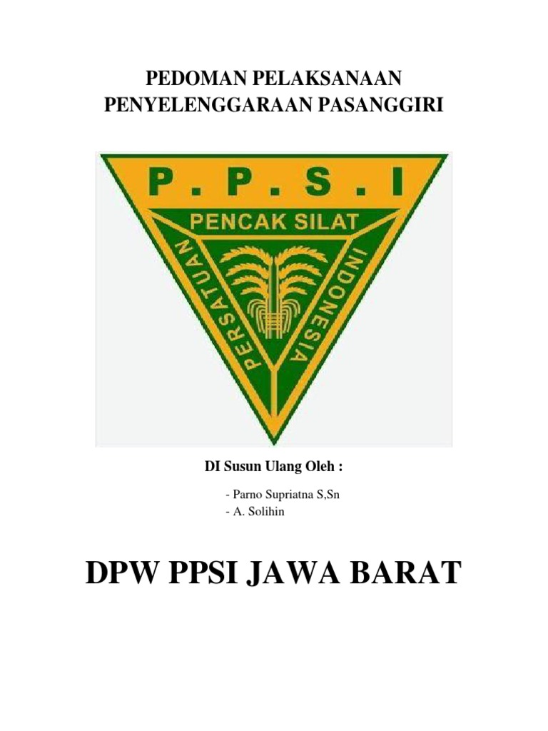 Pedoman Pelaksanaan Penyelenggaraan Pasanggiri Ppsi | PDF
