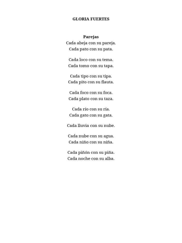 Gloria Fuertes | PDF | Poesía