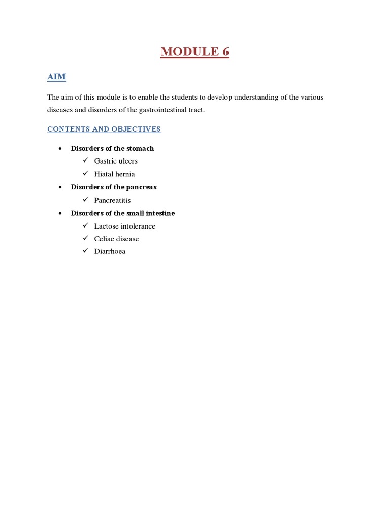 Digestive System Disorders Overview | PDF | Human Digestive System ...