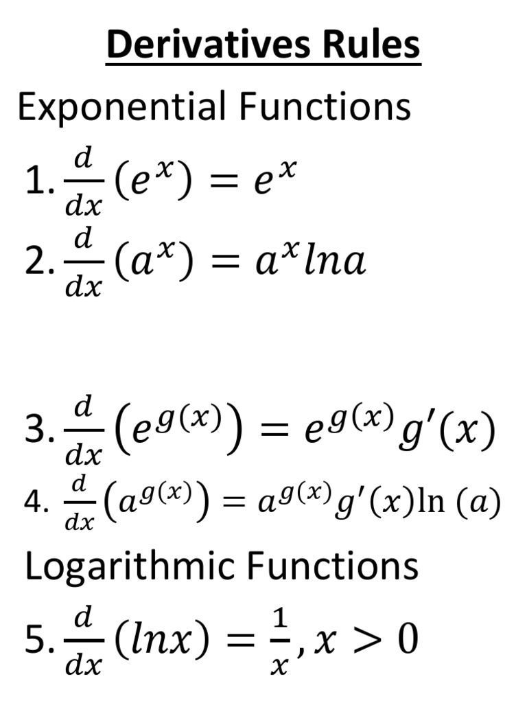 Integration & Differentiation A3 Notes | PDF | Trigonometric Functions ...