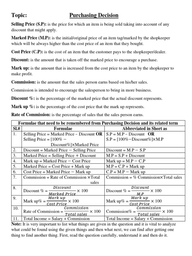 Pricing Formulas for Class X | PDF | Prices | Sales