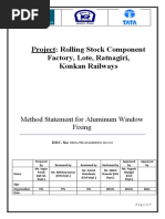 Method Statement For Facade Works | PDF | Building Engineering | Materials