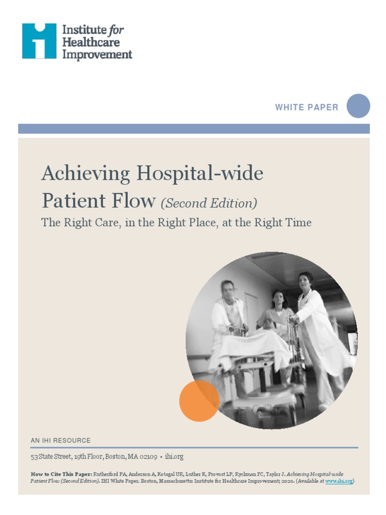 IHIAchieving Hospital Wide Patient Flow White Paper | PDF | Patient | Emergency Department