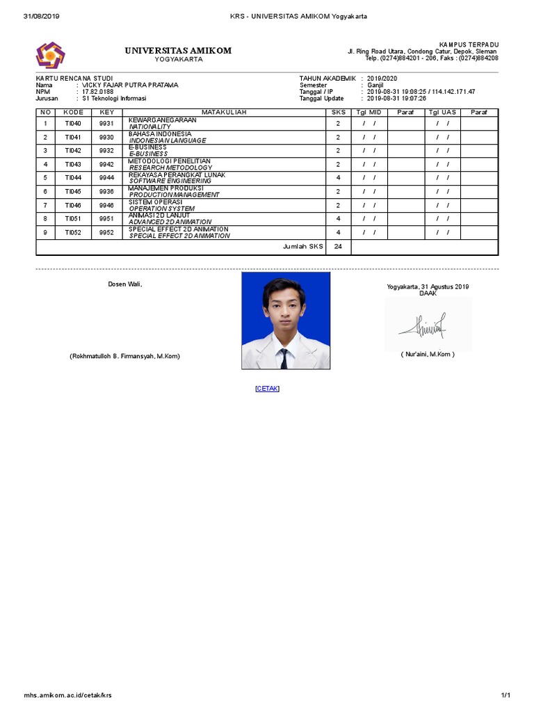 KRS Semester 5 | PDF