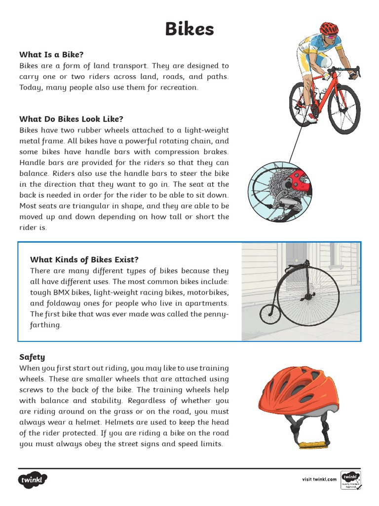 Informational Text About Bikes | PDF