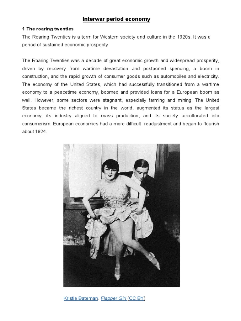 Interwar Period Economy 4 ESO Inglés | PDF | Great Depression | Economies