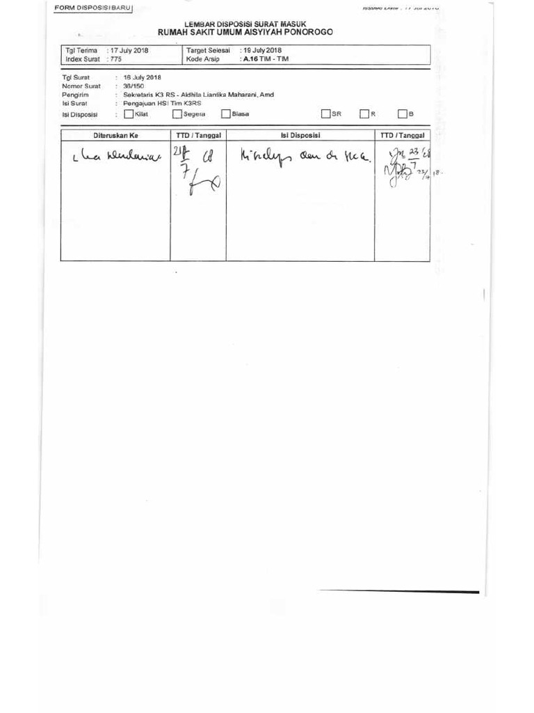 Contoh Laporan Hospital Safety Index | PDF