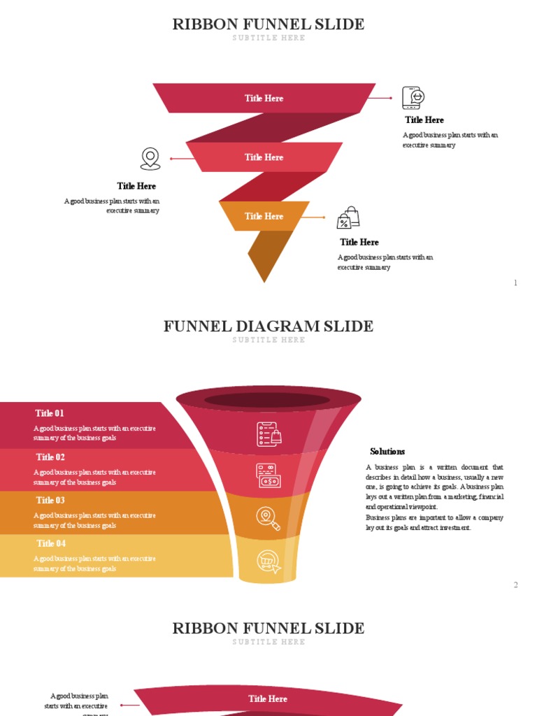 Funnel Slides V2 Powerpoint Template | PDF | Business | Economies