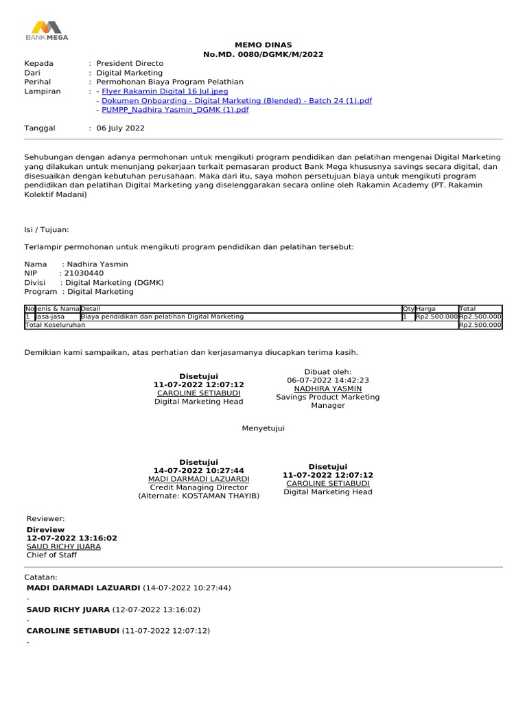 MD PB 0080 DGMK M 2022 | PDF | Bisnis | Pengelolaan Keuangan & Uang