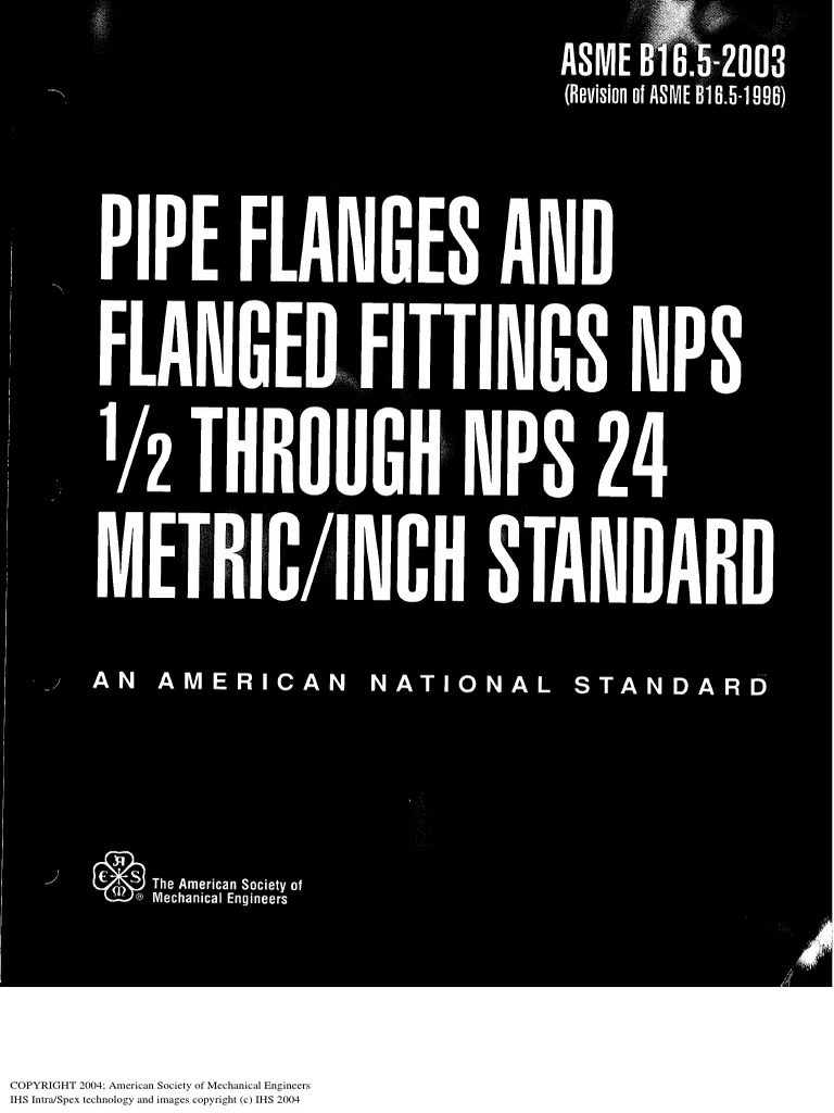 Asme B 16.5 | PDF | Clubs And Societies | Non Profit Organizations