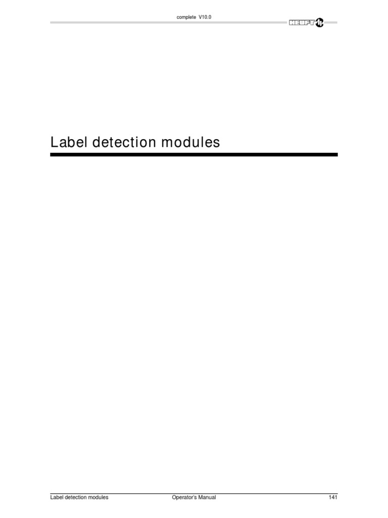 Troubleshooting Manual - HEUFT - Basic Complete | PDF | Trigger ...