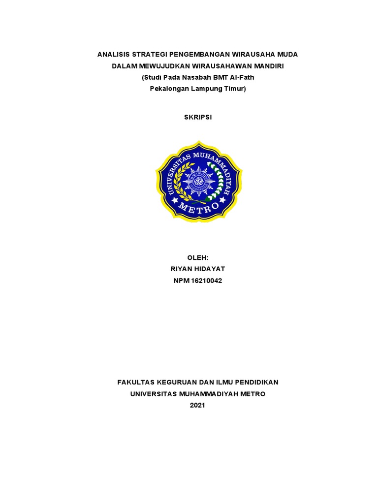 Riyan Hidayat 16210042 Pendidikan Ekonomi | PDF | Bisnis