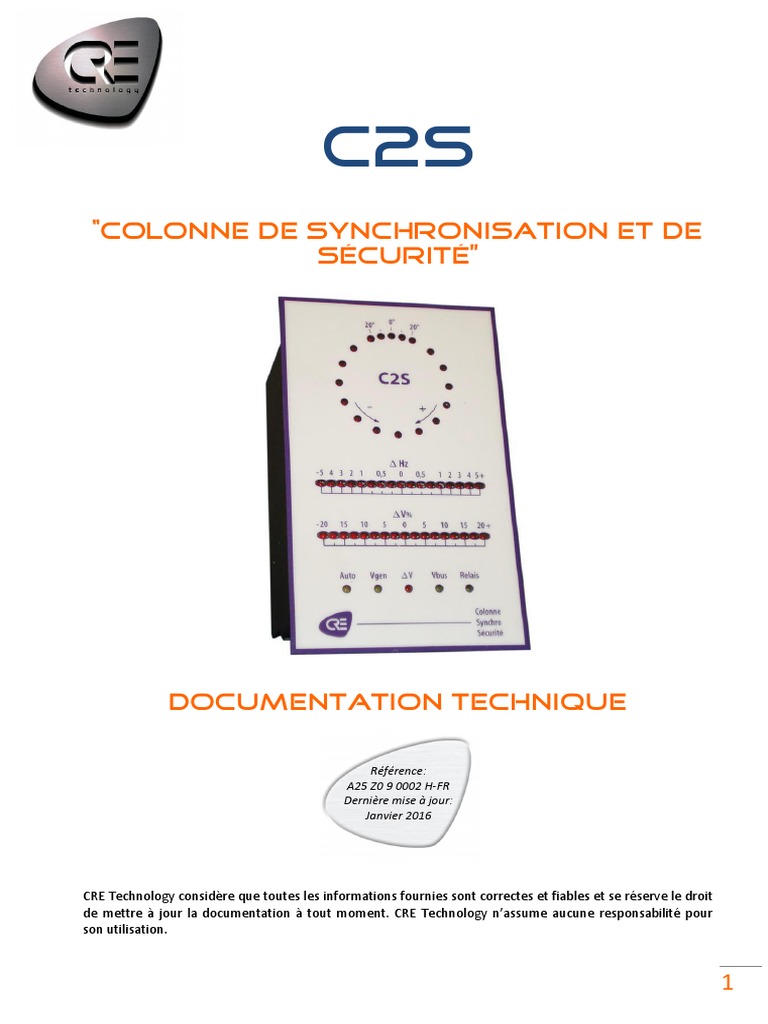 Documentation technique C2S CRE Technology | PDF | Compatibilité ...