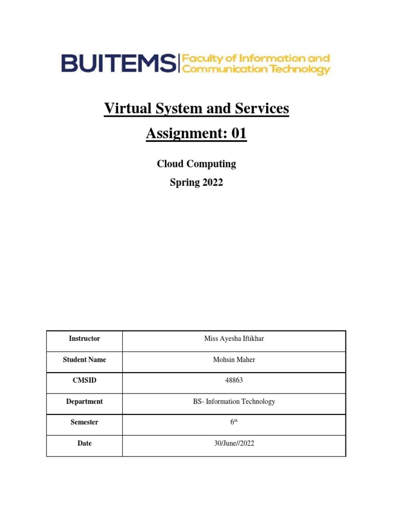 VSS Assignment 1 | Download Free PDF | Cloud Computing | Amazon Web ...