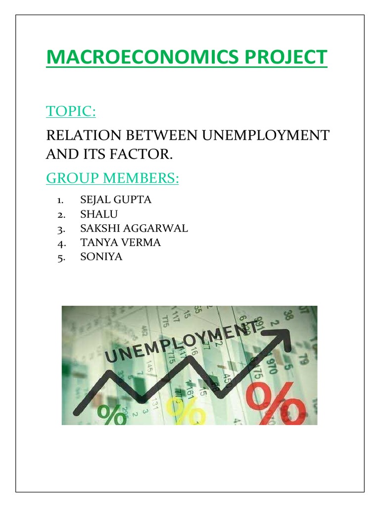Macroeconomics Project: Topic | PDF | Inflation | Unemployment