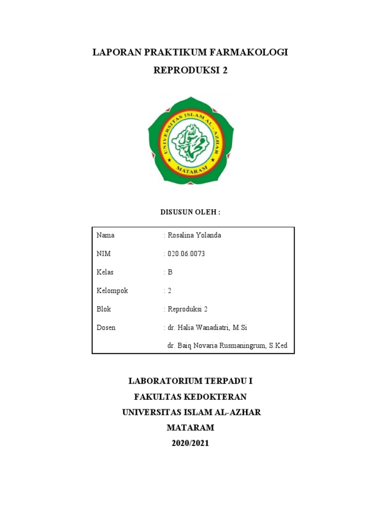 Praktikum Farmakologi | PDF | Pengembangan Diri | Kesehatan Holistik