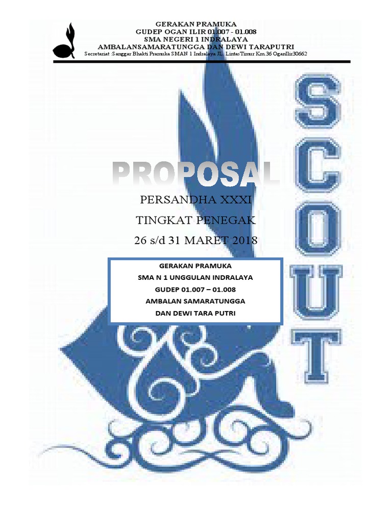 Contoh Proposal Permohonan Dana Pramuka | PDF